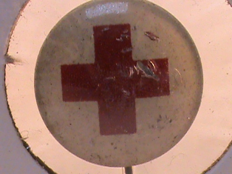 Vintage WW2 Era American Red Cross Pin Pinback With Cross - Etsy