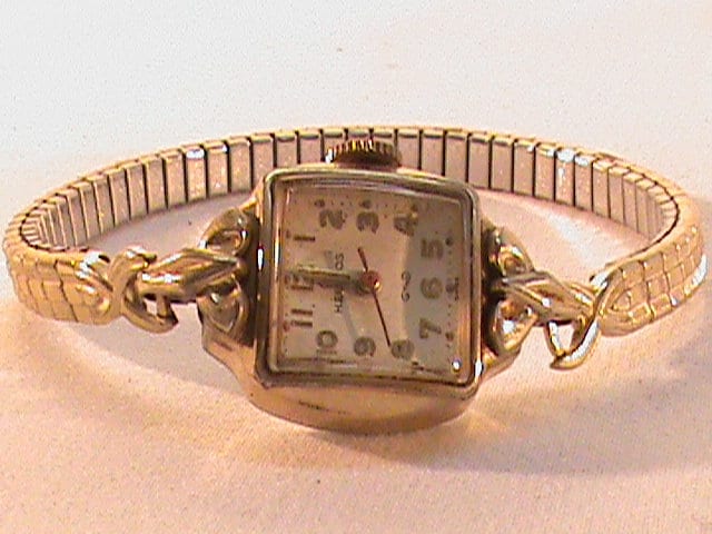 Vintage Women's HELBROS Watch 10k RGP Bezel Needs Battery or for Parts ...