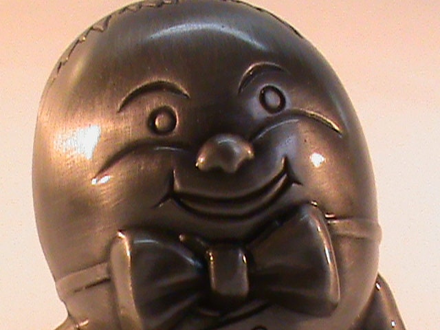 Vintage Pewter Humpty Dumpty Bank - Etsy
