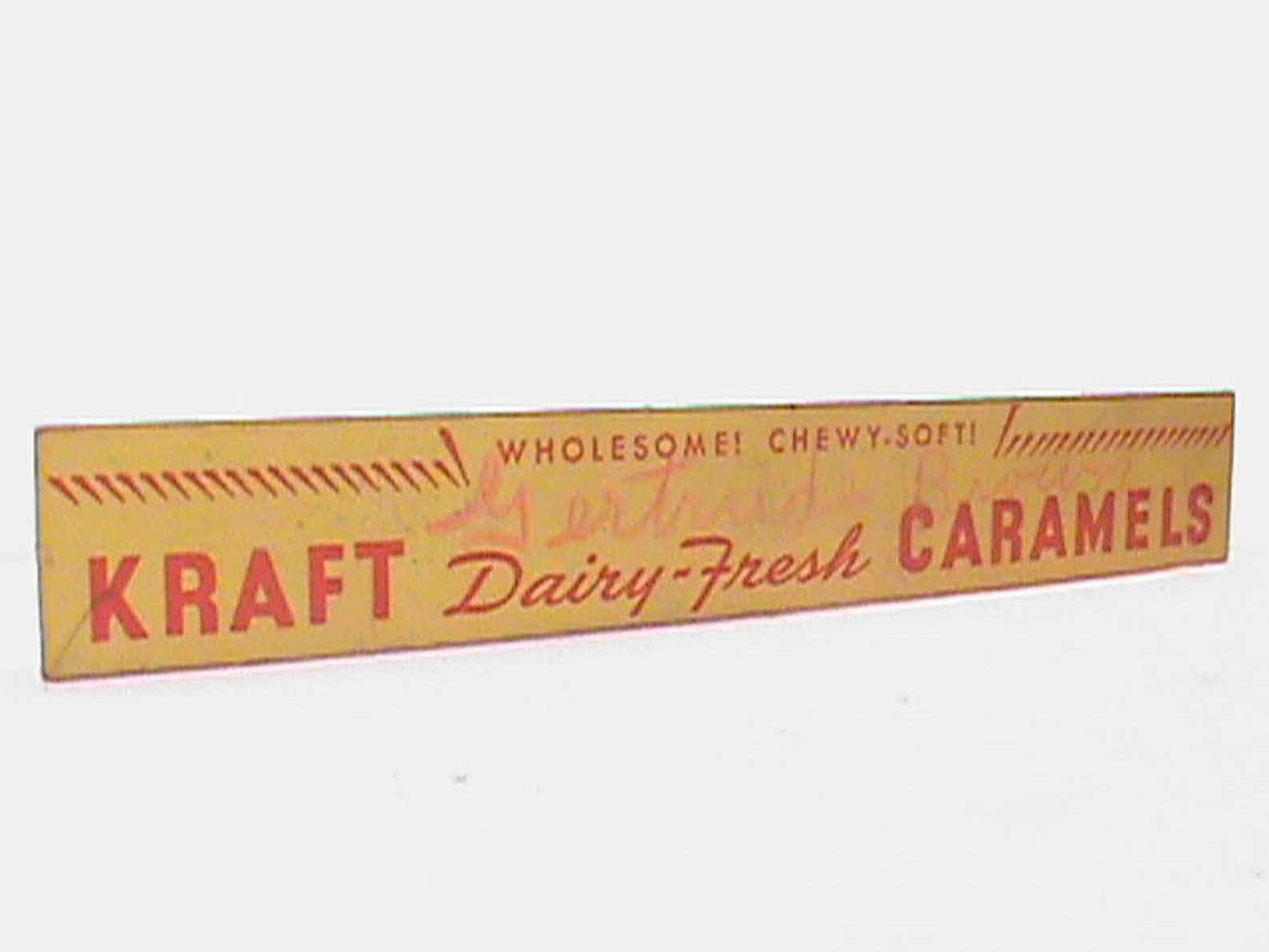 Vintage KRAFT Caramel Advertising Cardboard Ruler - Etsy