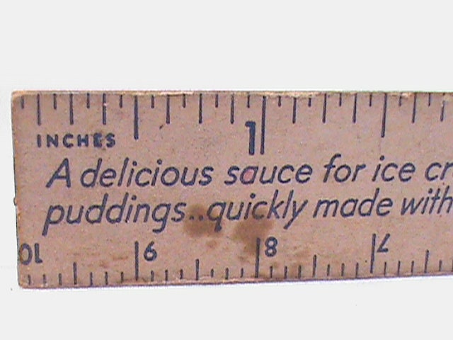 Vintage KRAFT Caramel Advertising Cardboard Ruler - Etsy