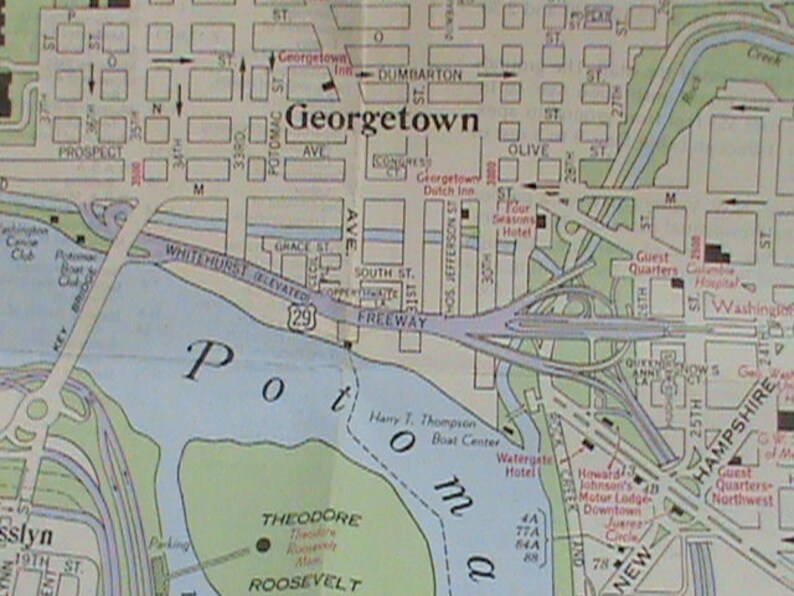 Vintage 1980 AAA Visitor Guide Map of Washington DC - Etsy