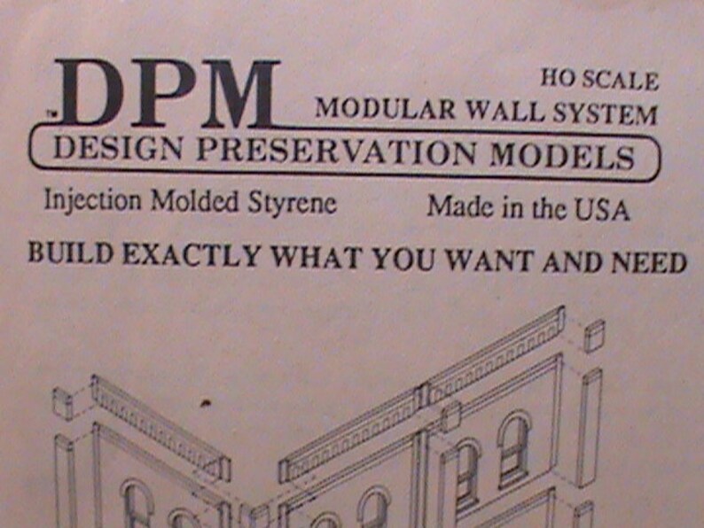 Vintage DPM Design Preservation Model Modular Wall Sections HO Scale - Etsy