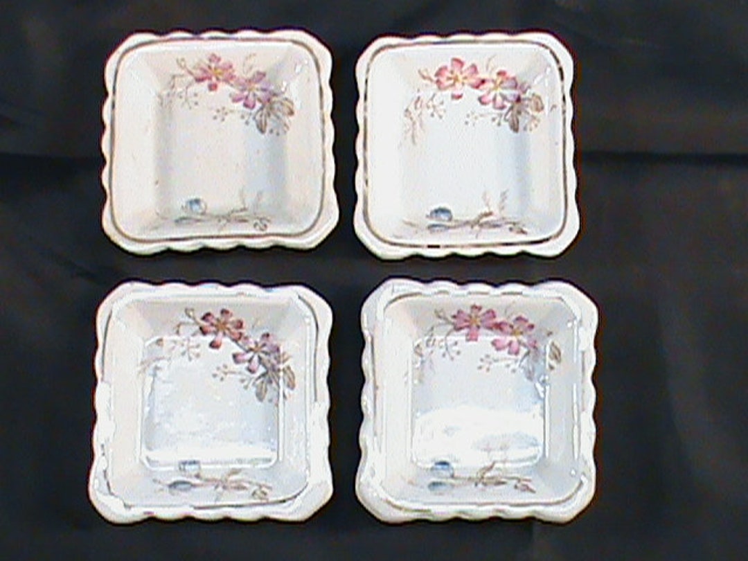 4-vintage Royal Stone China Butter Pat Holders Wedgewood and Co England ...