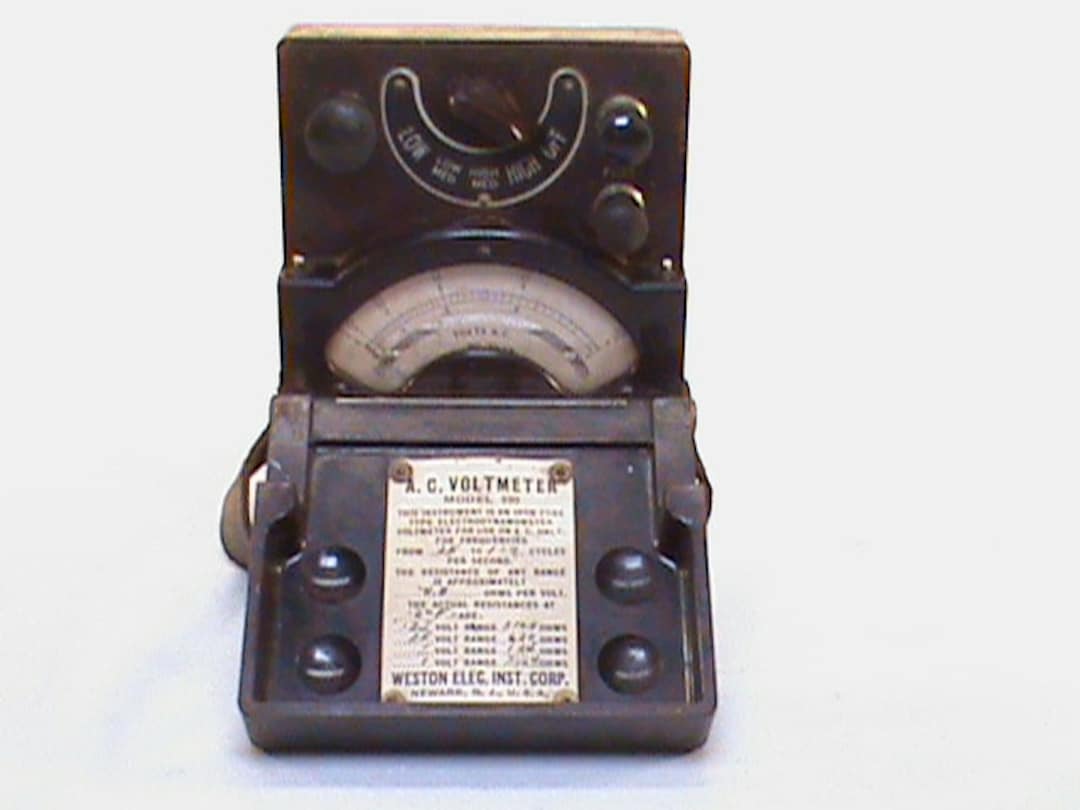 Vintage Weston Electric A.C. Voltmeter Model 330 - Etsy