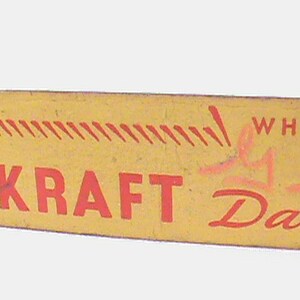 Vintage KRAFT Caramel Advertising Cardboard Ruler - Etsy