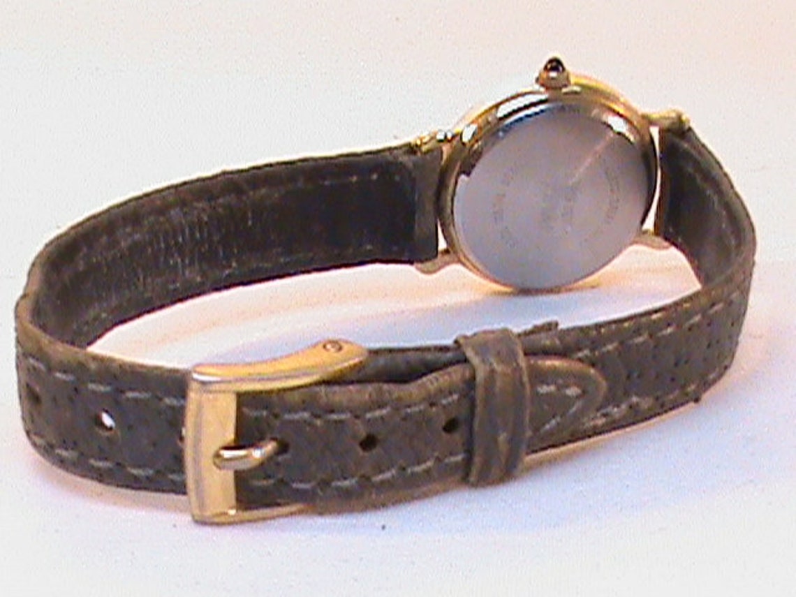 Vintage Women's MONET Watch With Black Leather Band Needs - Etsy