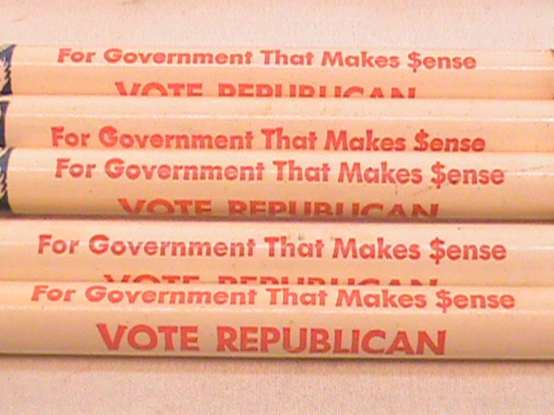 Lot of Vintage Political Campaign Pencils Re-elect George Wilkins and ...