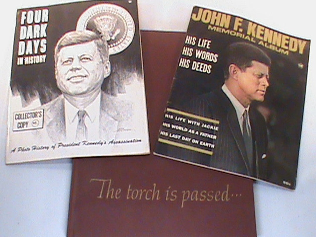 3-vintage JFK Assassination Related Books Four Dark Days in History JFK ...
