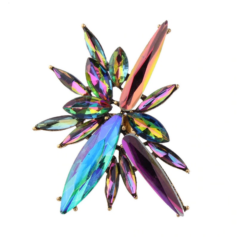 Massive Multicolor Hyperbole Statement Ring for Party Festival Gift ...