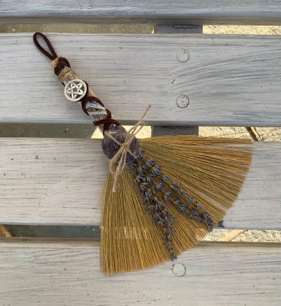 MINI Besom Mini Altar Besom Crystal Besom Besom Cleanse and | Etsy