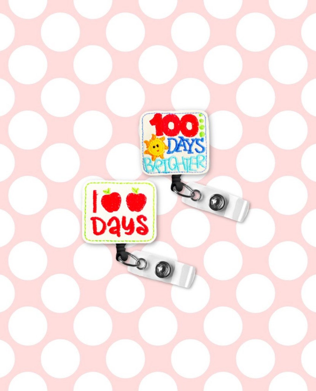 100 Days of School Badge Reel100 Days Smarter Badge Reelteacher Badge ...