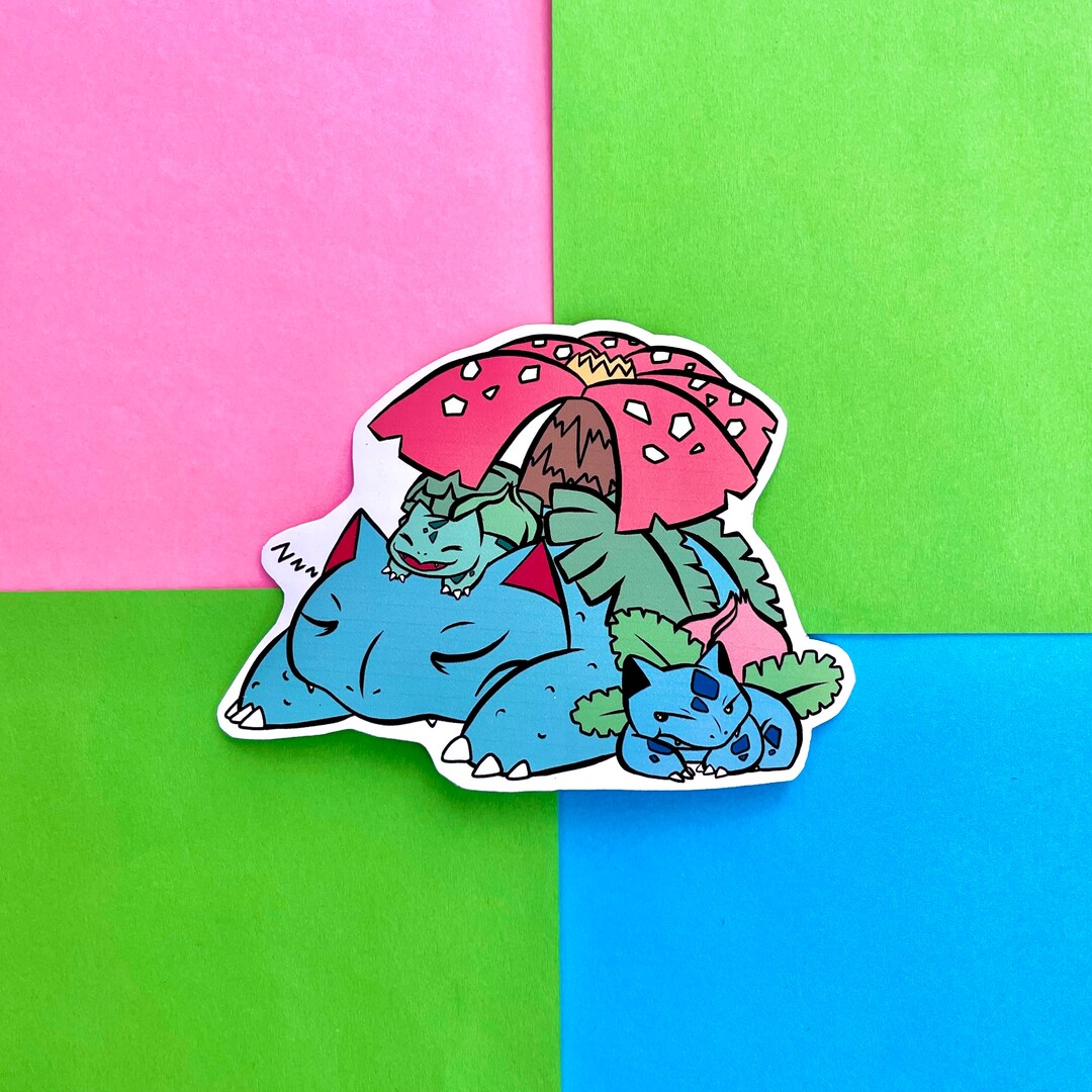 Venusaur Evolution Line Cuddle Pile - Etsy