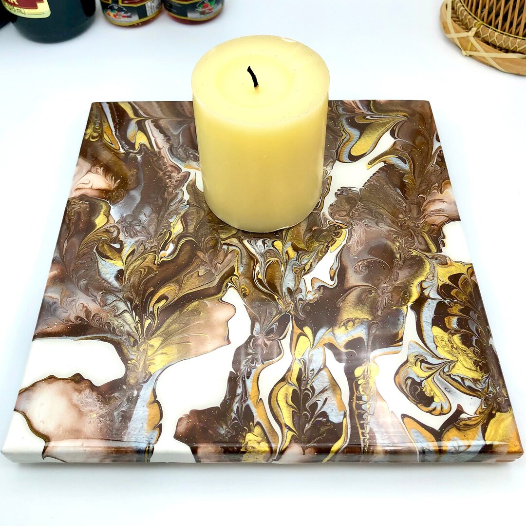 8x8 Heavy Weighted Trivet, Art Piece Functions as a Trivet, Artwork is ...