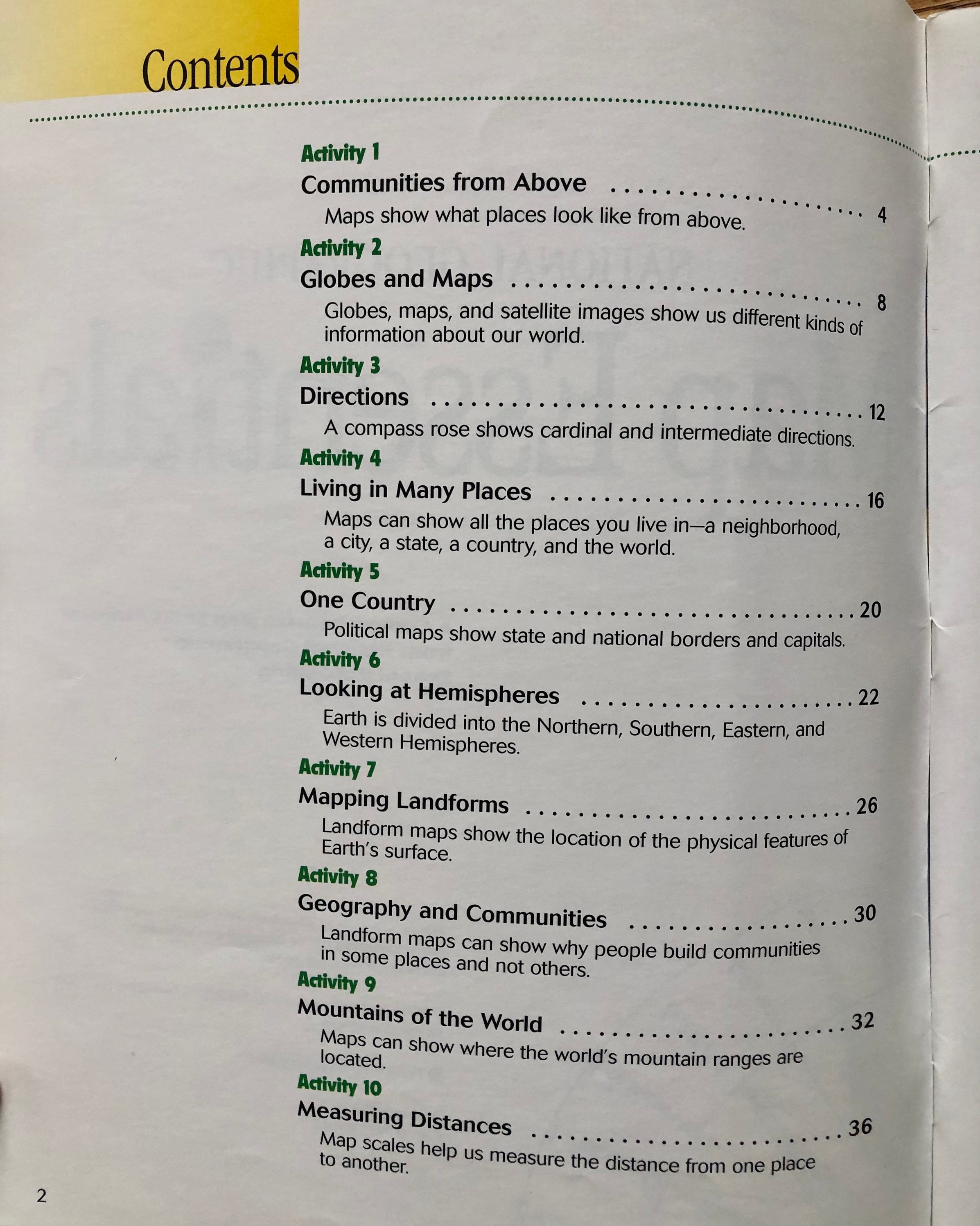 Vintage Book: map Essentials National Geographic Textbook / Booklet ...