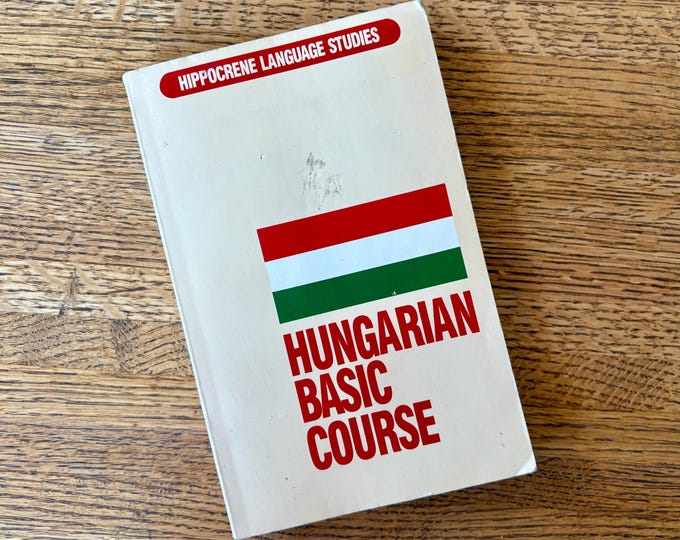 Vintage HUNGARIAN Textbook: "hungarian Basic Course (hippocrene ...