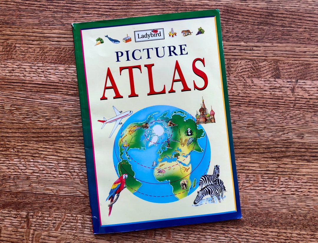 Vintage WORLD Atlas - "picture Atlas of the World " - 1992 - Vintage ...