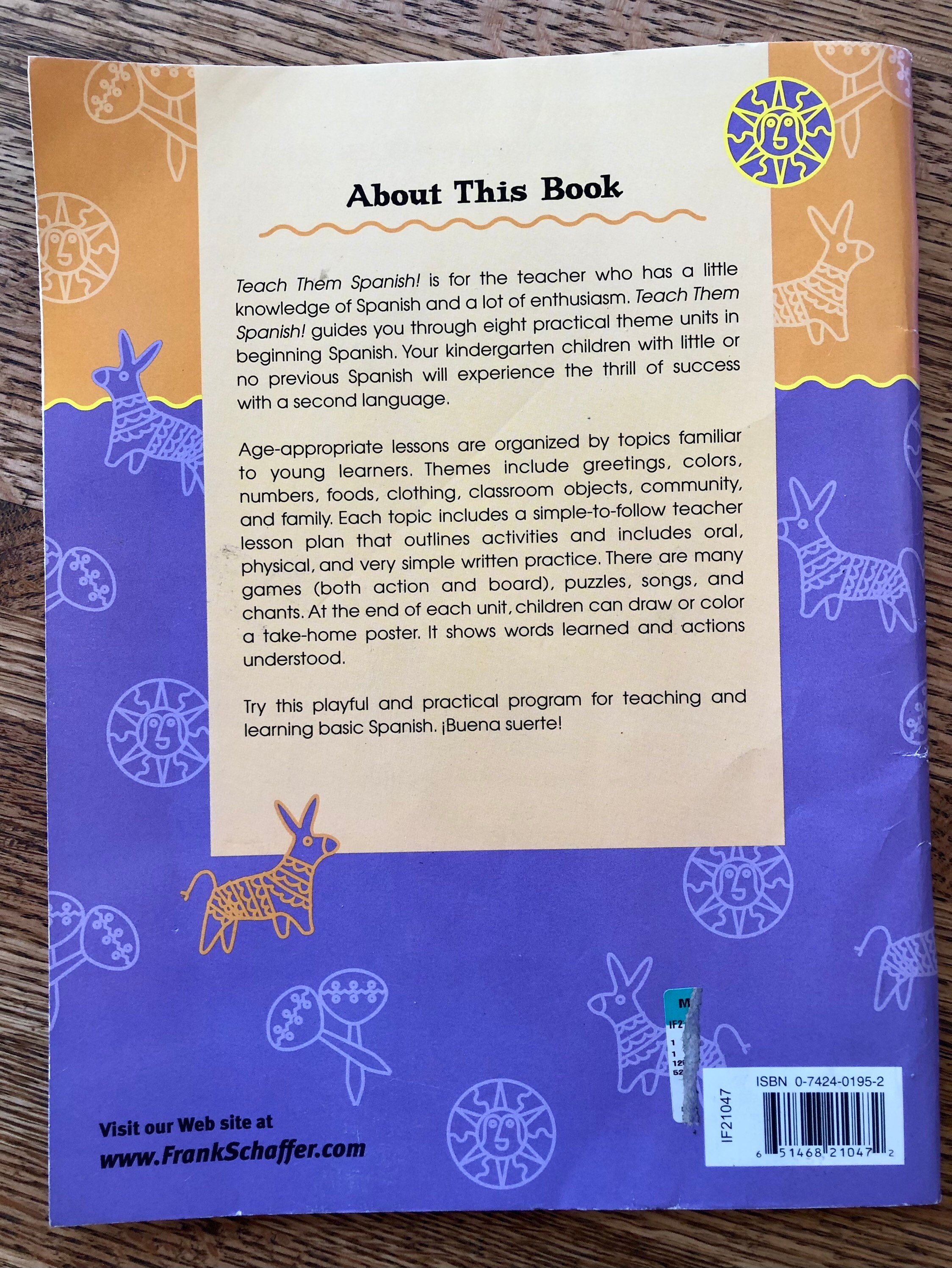 Vintage SPANISH Teacher's Book: teach Them Spanish Grade K kindergarten ...