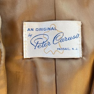 Vintage Leather Jacket. Ladies Small Original Peter Caruso Light Brown ...