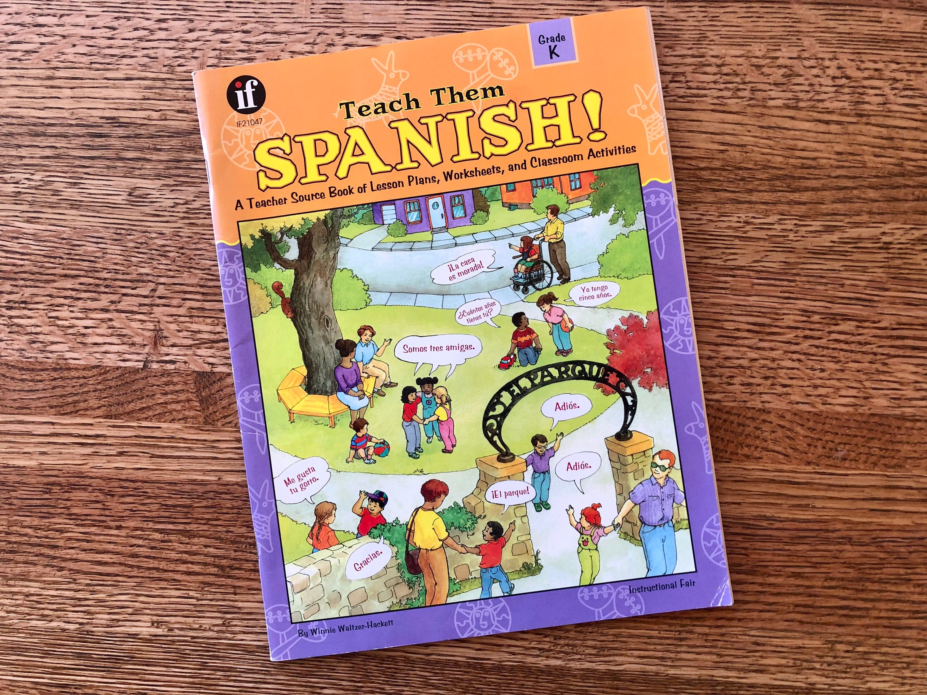 Vintage SPANISH Teacher's Book: teach Them Spanish Grade K kindergarten ...