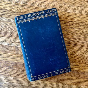 The Portion of Labor by Mary E. Wilkins. Vintage Hardcover Book, 1901 ...