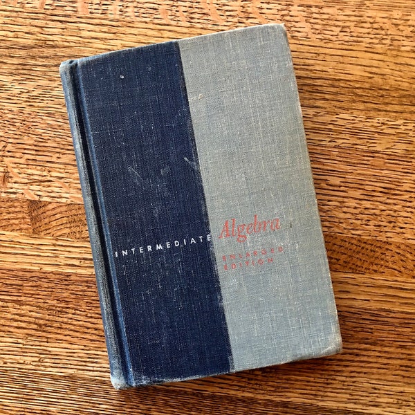 Vintage Math Book - Etsy