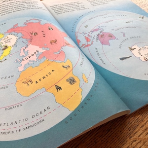 Vintage WORLD Atlas - "picture Atlas of the World " - 1992 - Vintage ...