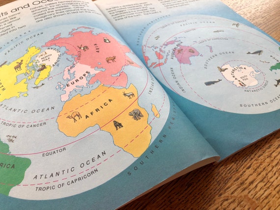Vintage World Atlas Book