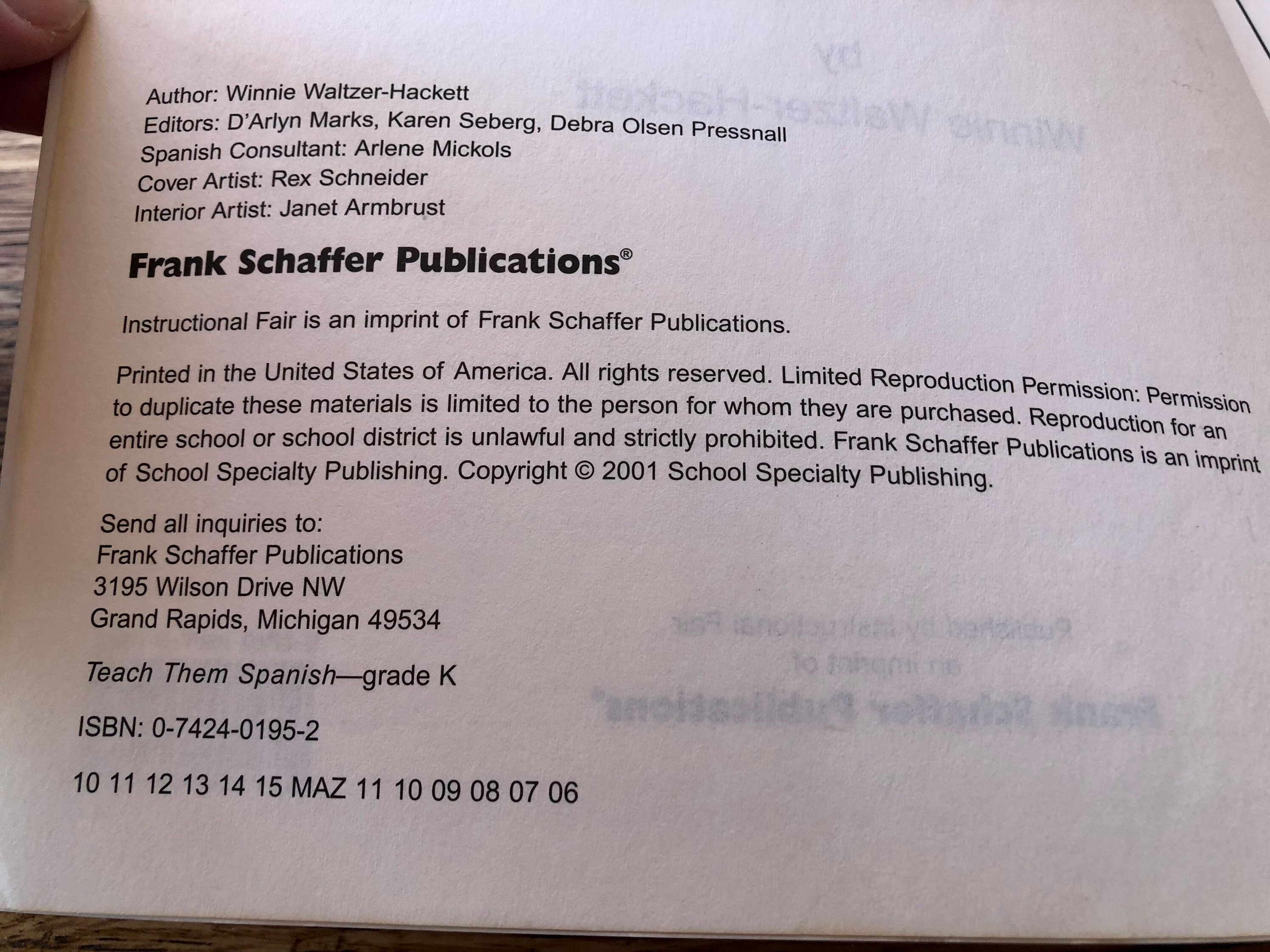 Vintage SPANISH Teacher's Book: teach Them Spanish Grade K kindergarten ...