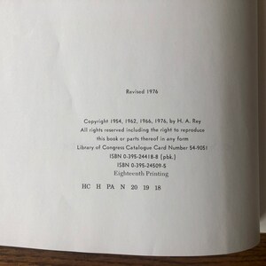 Vintage Book: "find the Constellations by H. A. Rey (revised Edition ...