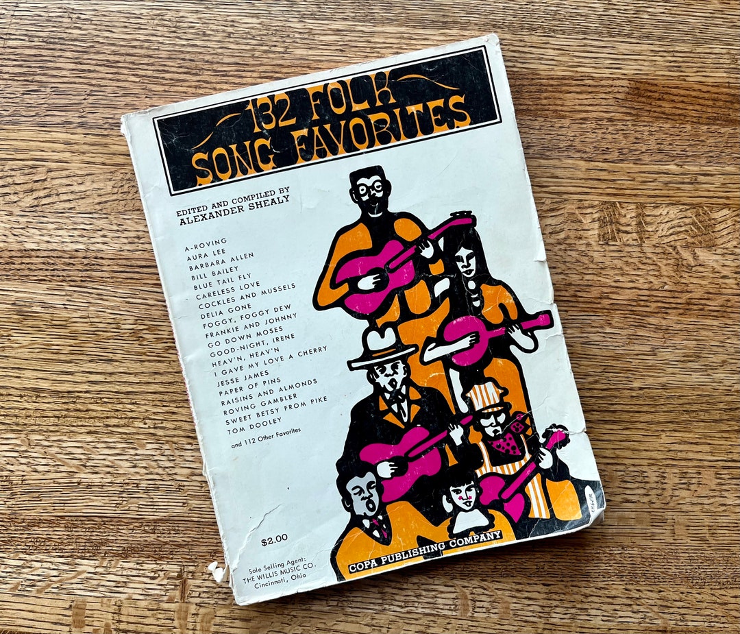 Vintage Sheet Music Book. 132 Folk Song Favorites Compiled by Alexander ...