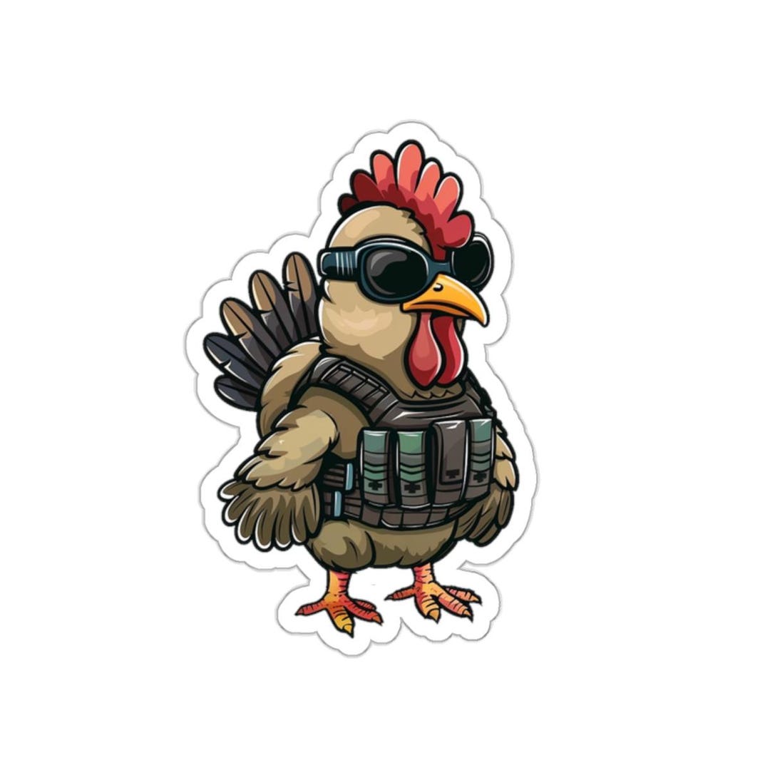 Tactical Mr. Thanksgiving Turkey Sticker - Etsy