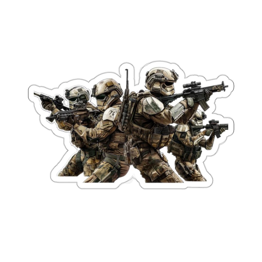 Tactical Operator Squad Kiss-cut Stickers - Etsy