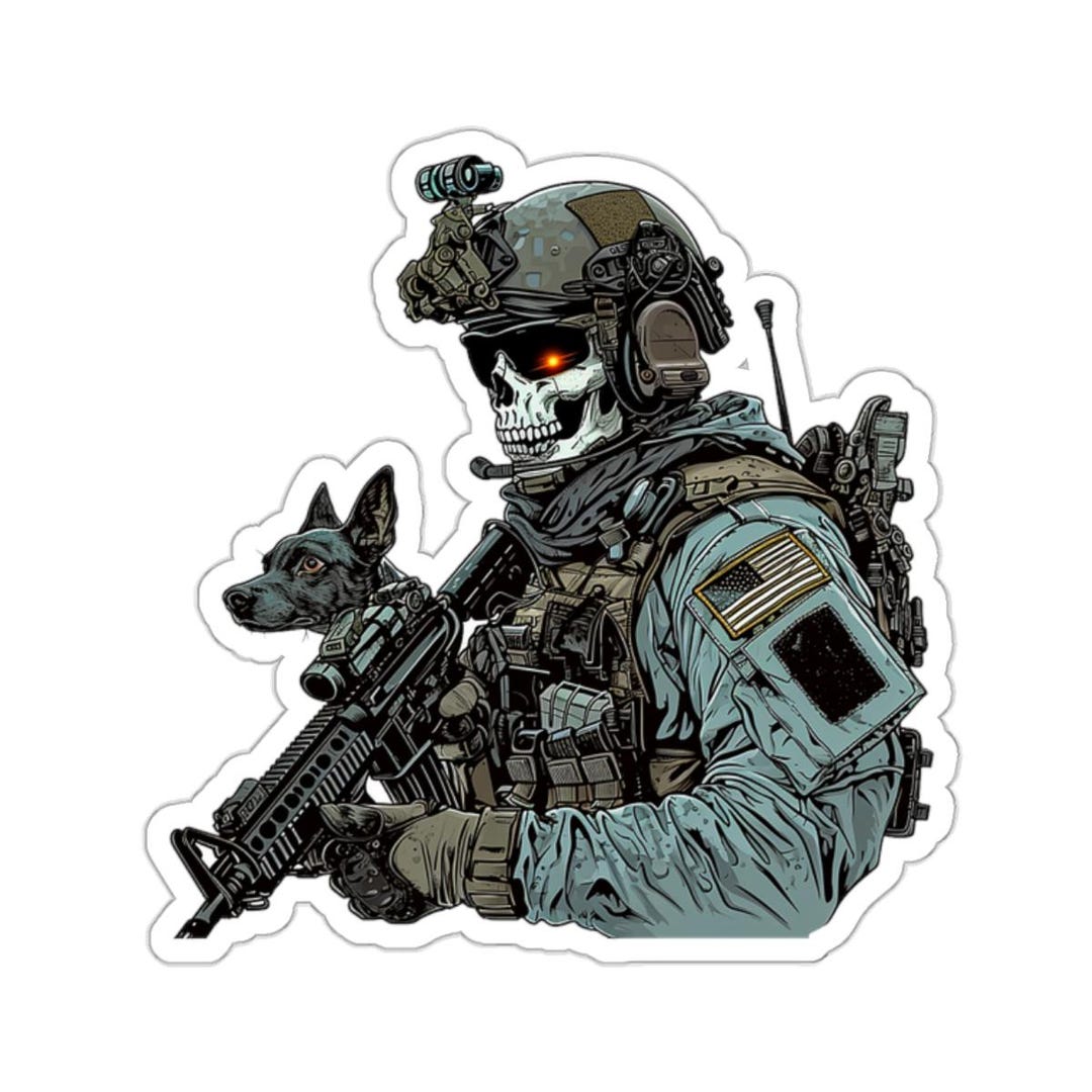 Tactical Skeleton Crew SF K9 Handler Sticker Decal - Etsy