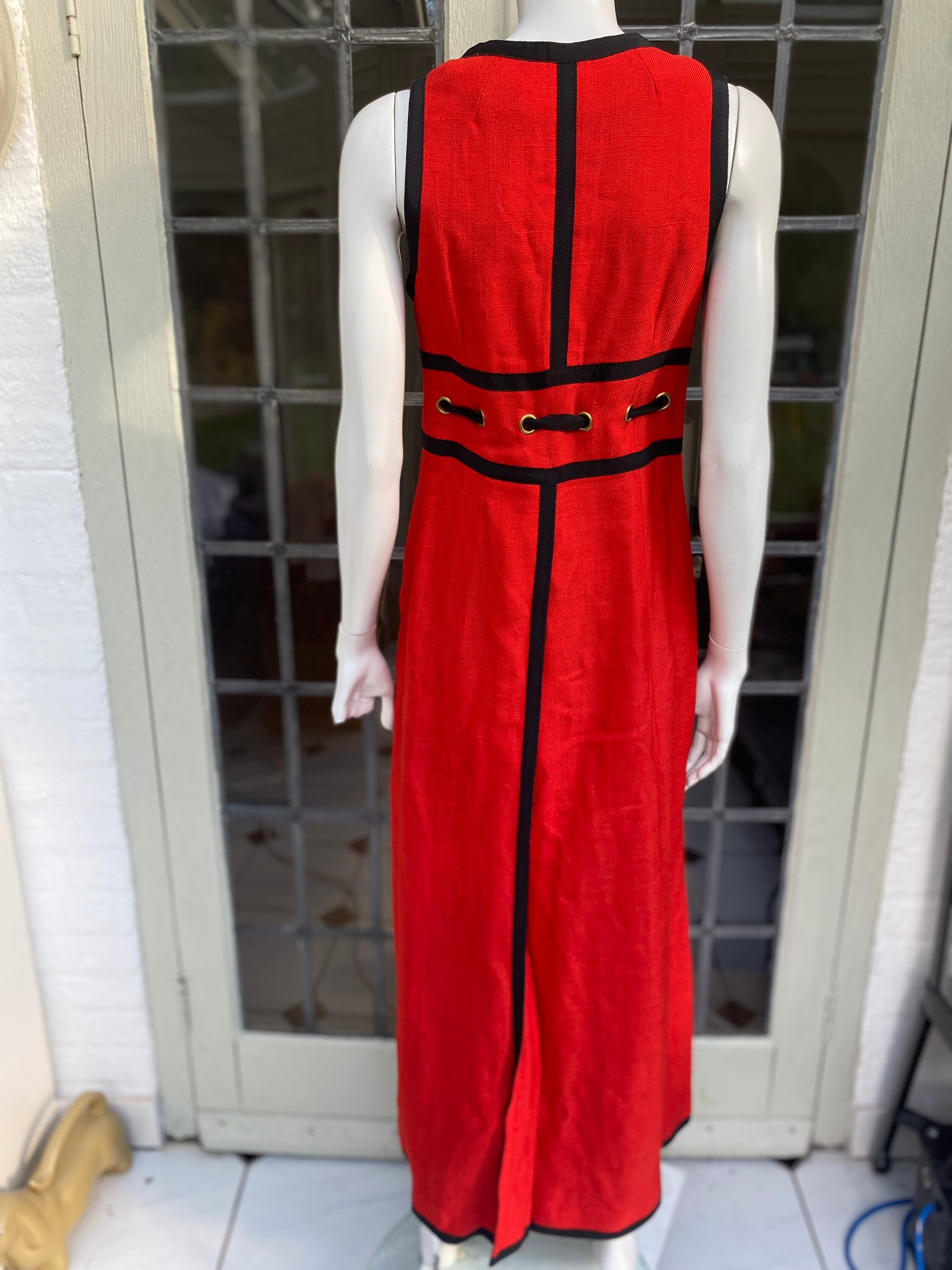 Gerald Mccann Mod Retro Boho Festival Swinging London Maxi Dress Gilet ...