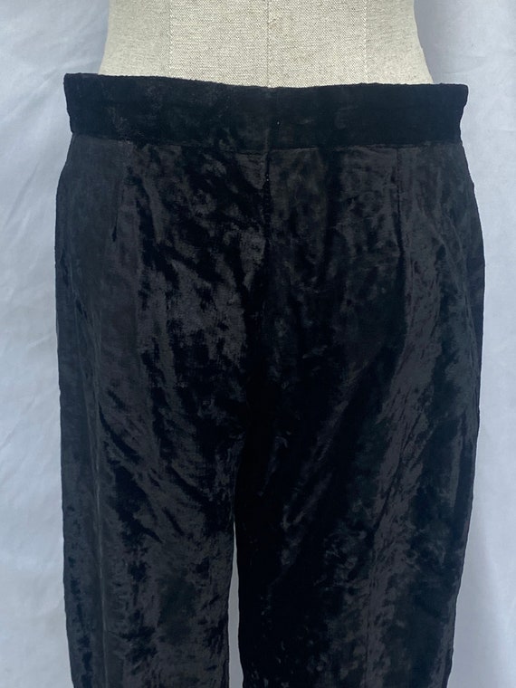 Marshall Lester 1970s vintage black crushed velvet me… - Gem