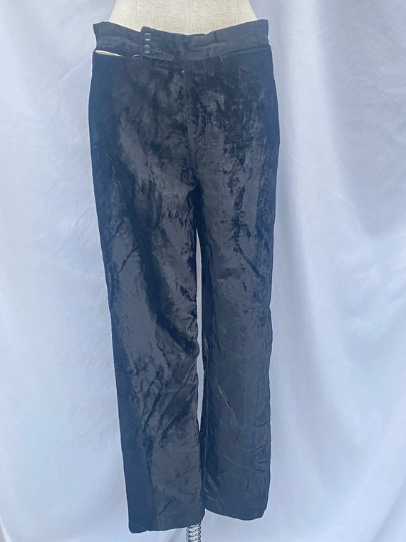 Marshall Lester 1970s vintage black crushed velvet me… - Gem