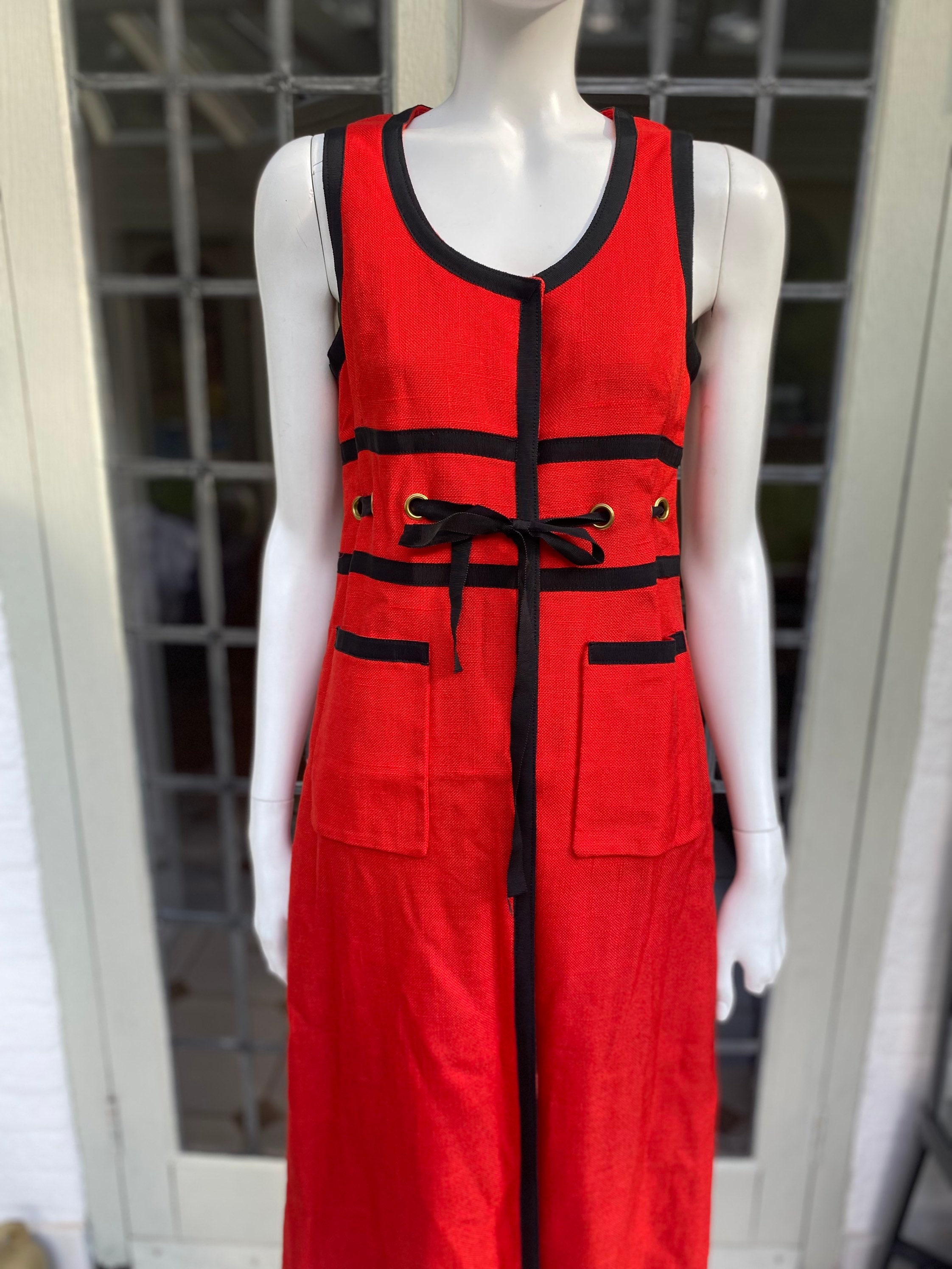 Gerald Mccann Mod Retro Boho Festival Swinging London Maxi Dress Gilet ...