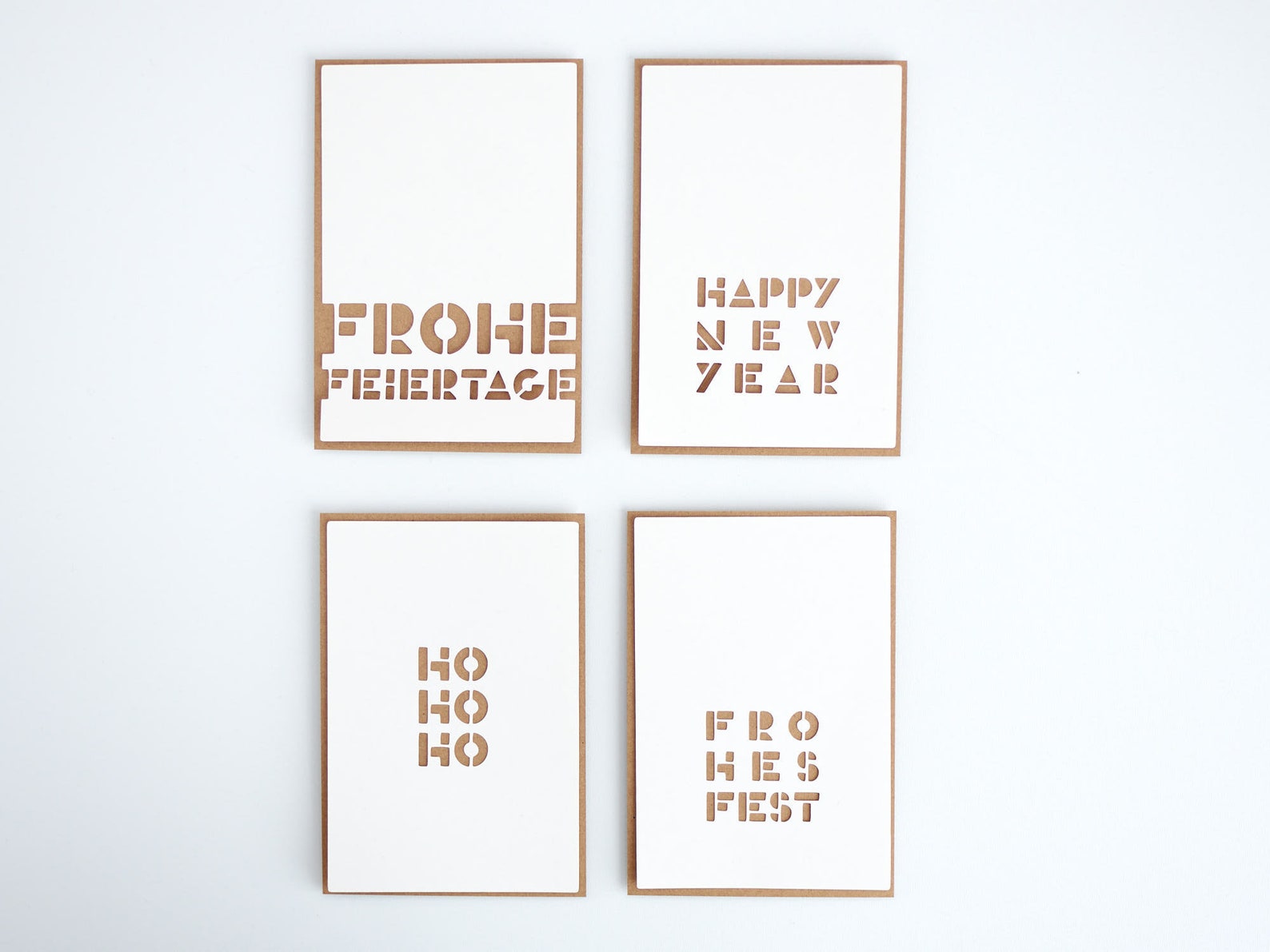 Plotterdatei für acht weihnachtliche Kartenaufleger - Etsy.de