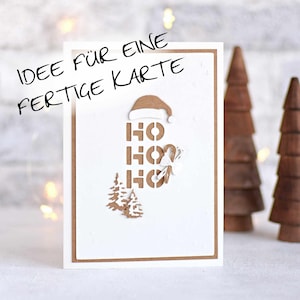 Plotterdatei für acht weihnachtliche Kartenaufleger - Etsy.de