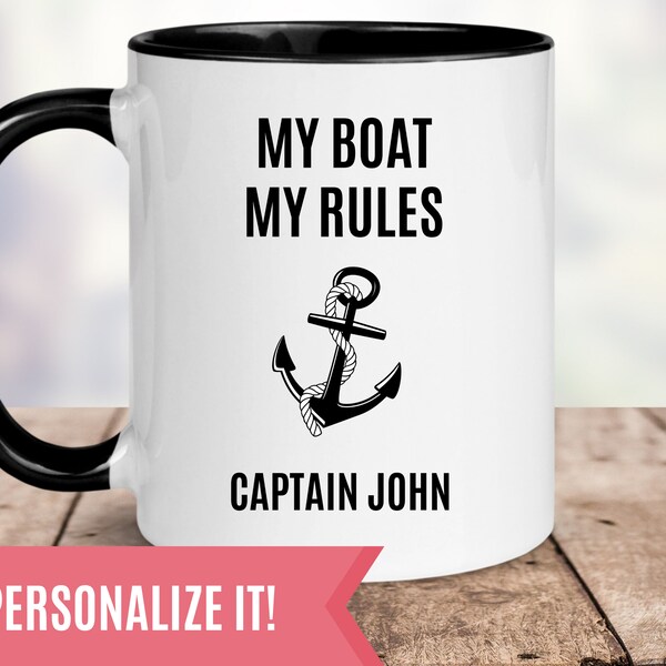 Funny Boat Rules Mug - Etsy