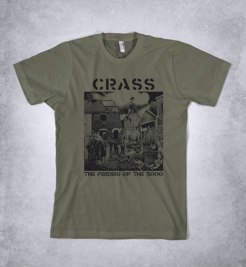 Crass T Shirt The Feeding Of The 5000 Punk Shirt Uk Etsy