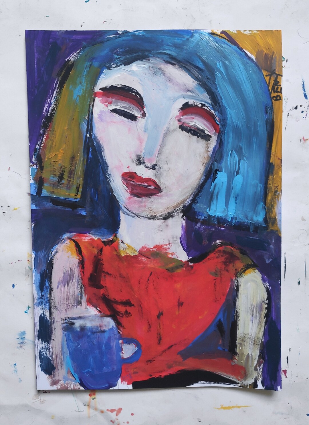 Orginal Artwork Painting Original Abstract Wall Modern Acrylic Street ...