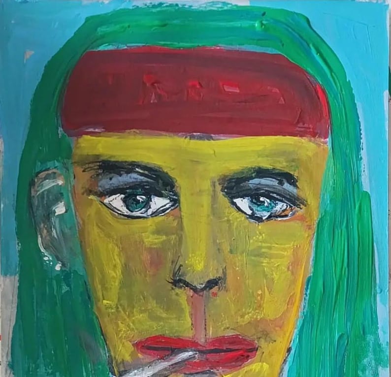 Expressive Self-portrait - Etsy