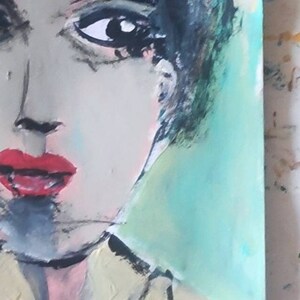 Acrylic Portrait Painting. Handmade Gift.small Art Work on - Etsy