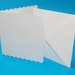 Blank Scalloped Edge Cards and Plain Envelopes White Craft Card Making ...