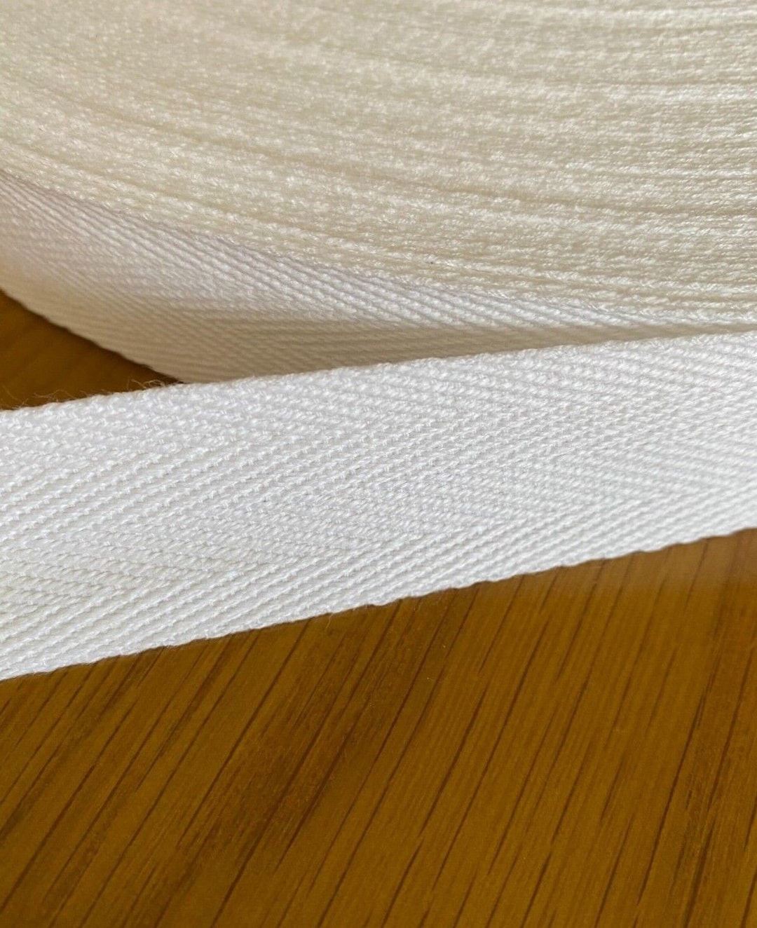 Natural 100% Cotton Webbing Herringbone Weave Twill Trim Tape Edging ...