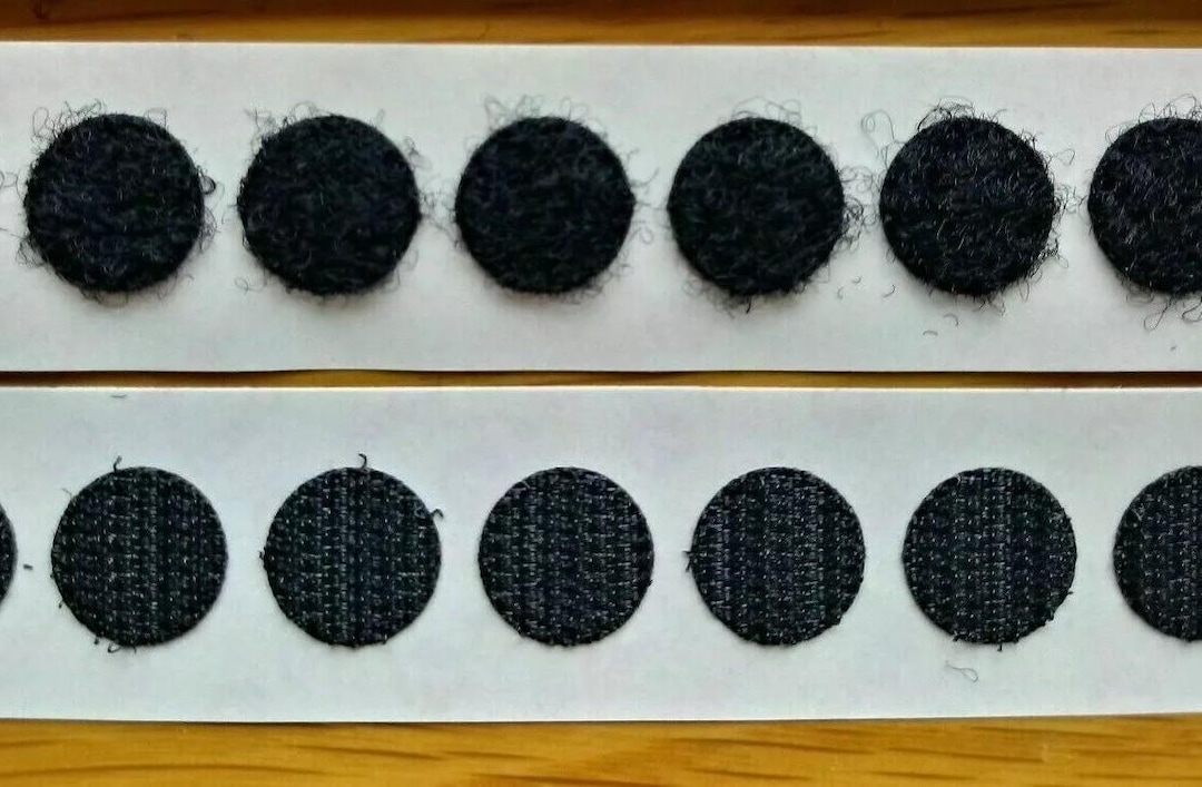 Sticky Self Adhesive Hook and Loop Stick on Dots Black or White 13mm - Etsy