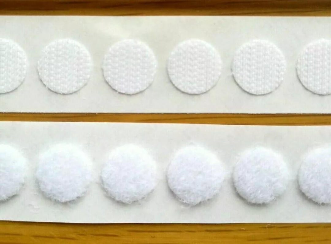 Sticky Self Adhesive Hook and Loop Stick on Dots Black White 13mm - Etsy