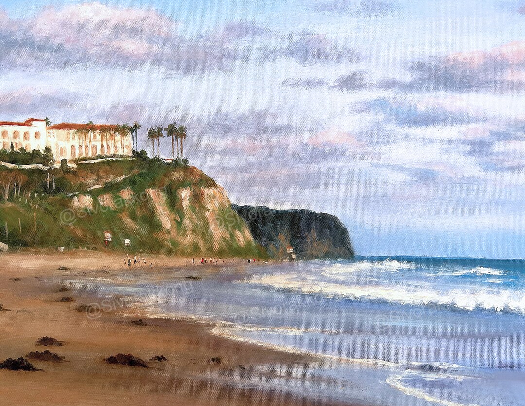 Ritz Carlton, Laguna Beach, Salt Creek Beach, Oil Painting Print, 8x 10 ...